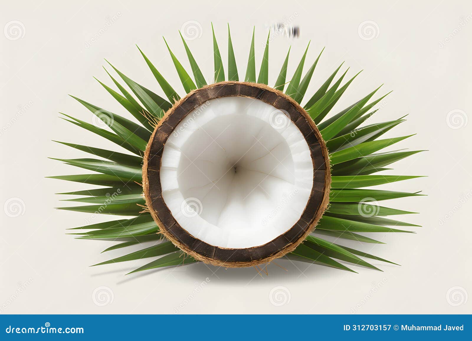 Versatile Coconut Design Element Isolated on White for Customization ...