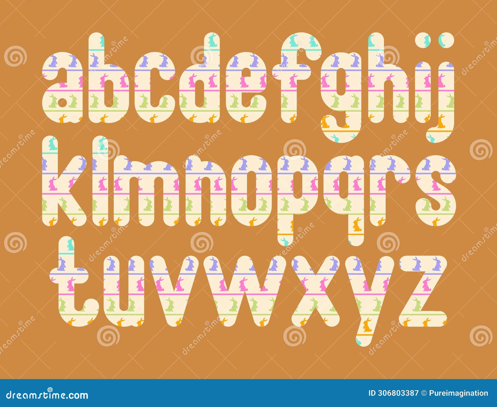 Versatile Collection of Cute Rabbit Alphabet Letters for Various Uses ...