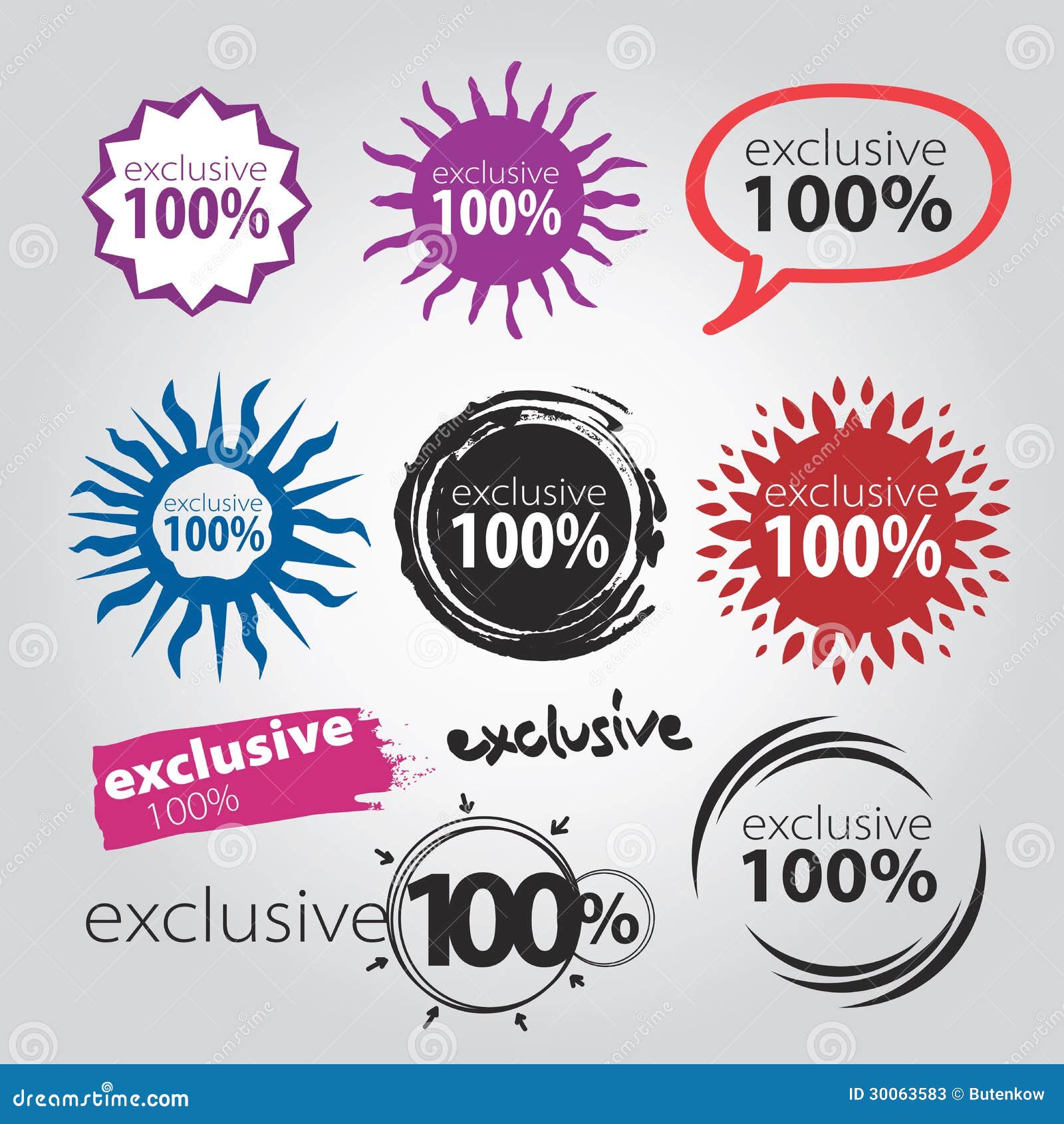 Vector sign 100 stock vector. Illustration of purchase - 30063583