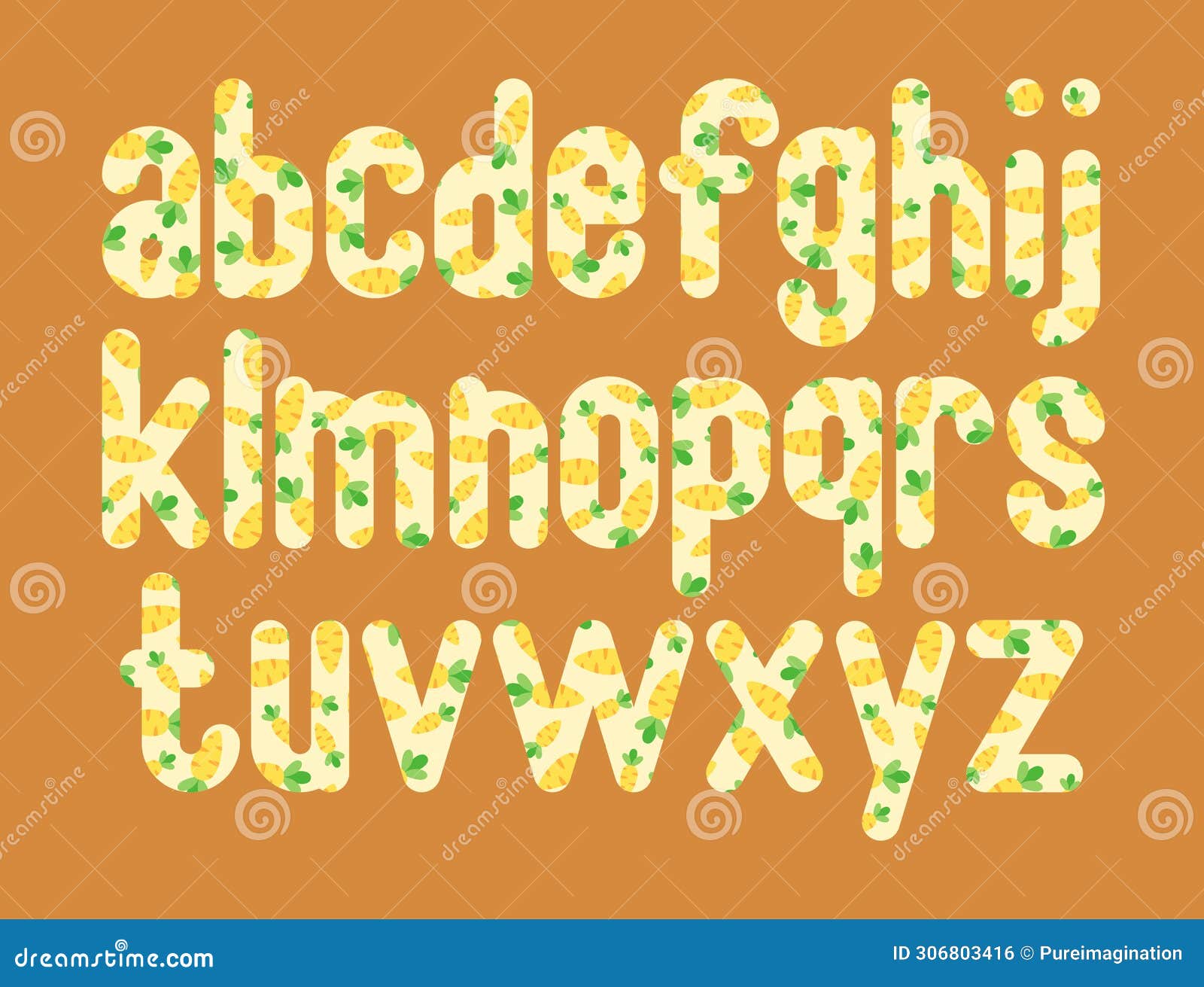 Versatile Collection of Fresh Carrot Alphabet Letters for Various Uses ...