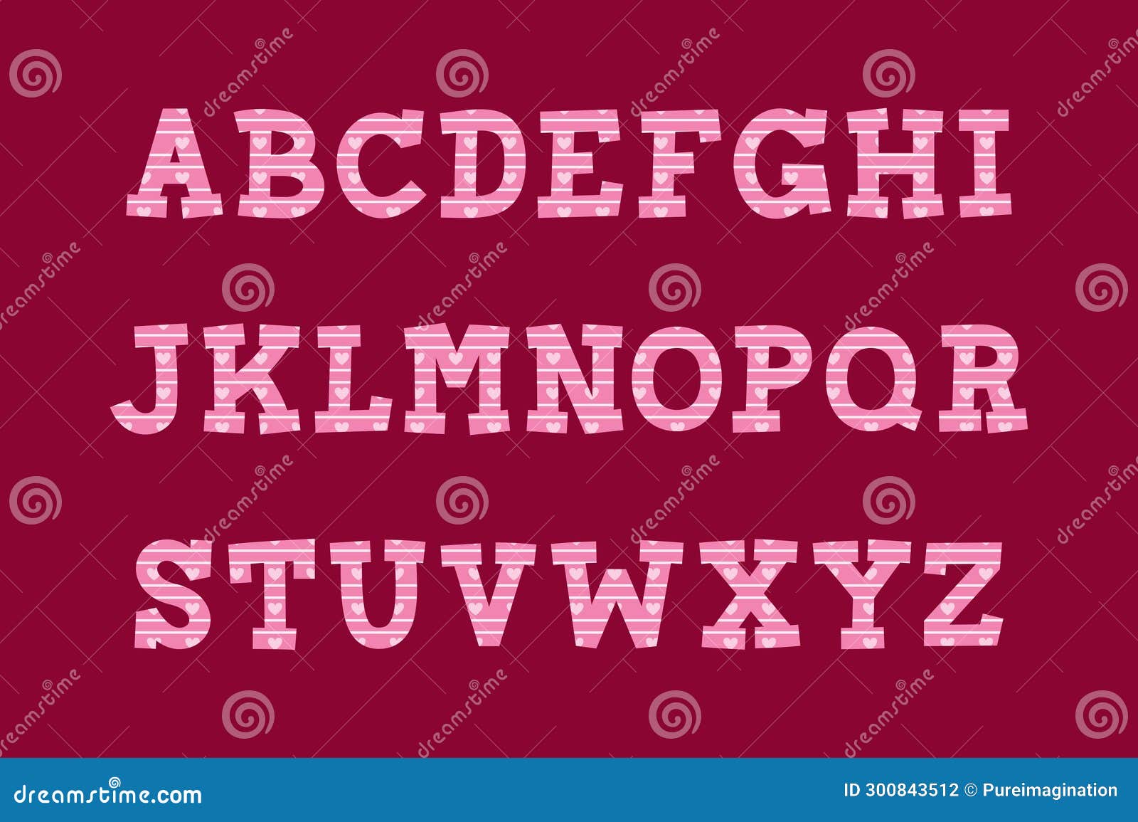 Versatile Collection of Love Alphabet Letters for Various Uses Stock ...