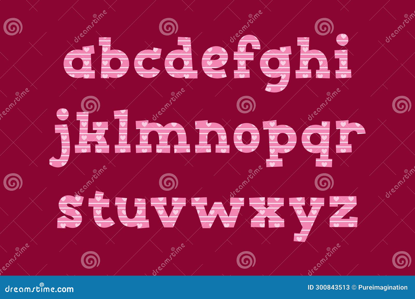 Versatile Collection of Love Alphabet Letters for Various Uses Stock ...