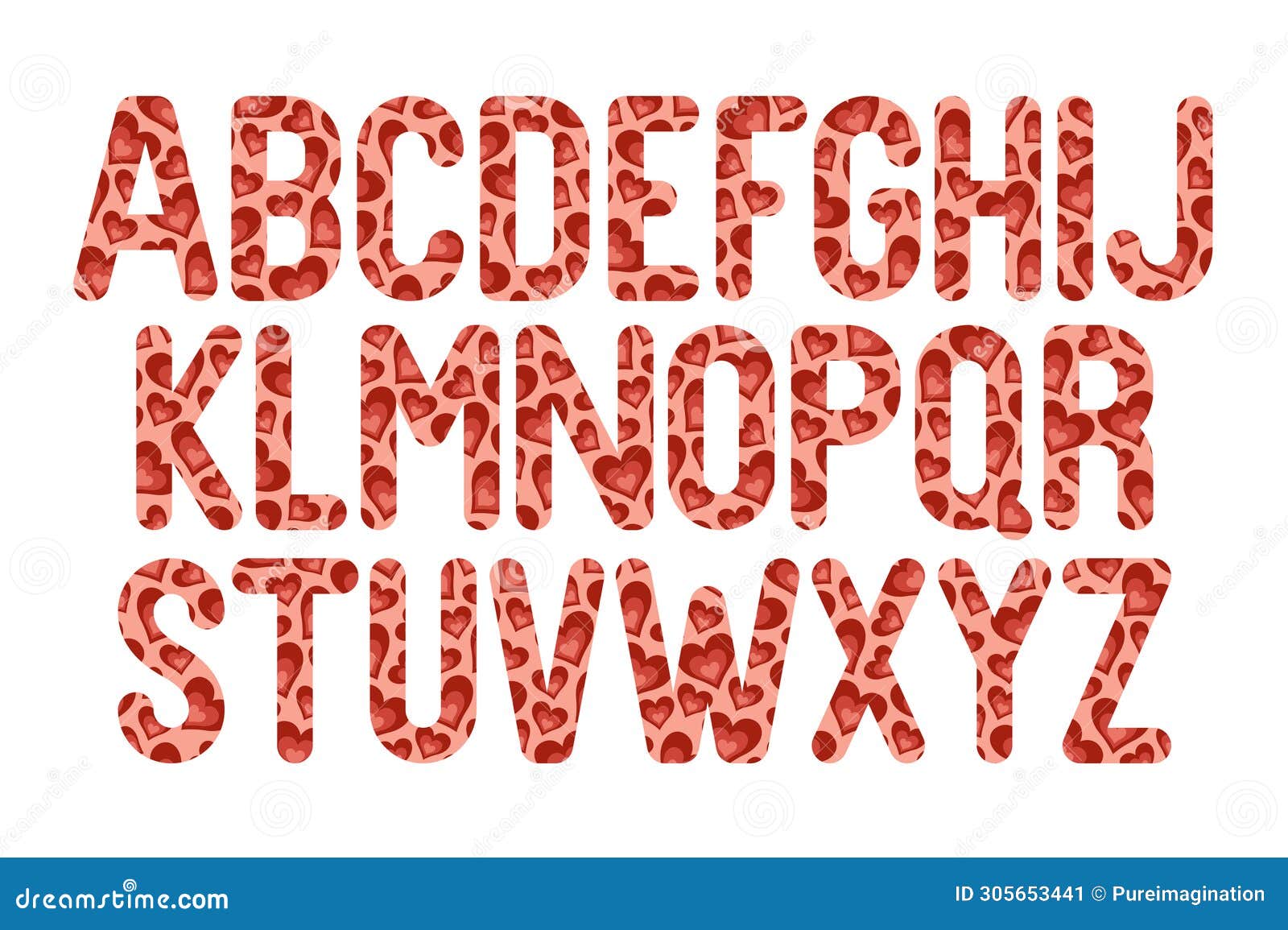 Versatile Collection of Love Alphabet Letters for Various Uses Stock ...