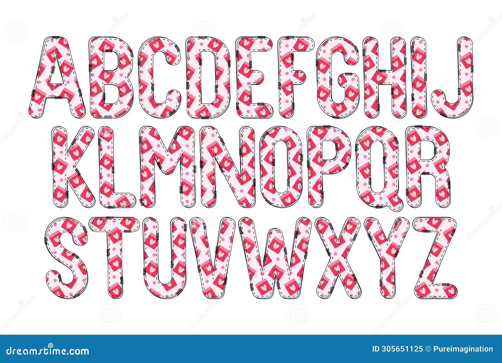 Versatile Collection of Love Calendar Alphabet Letters for Various Uses ...