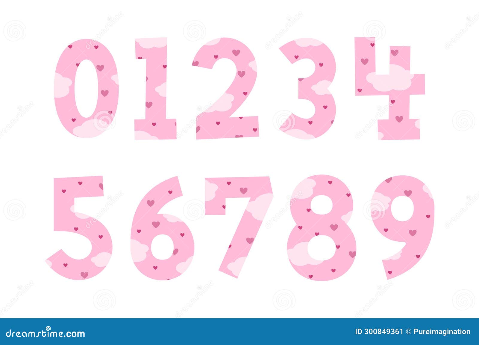 Cloud With Numbers Cartoon Vector | CartoonDealer.com #31795593