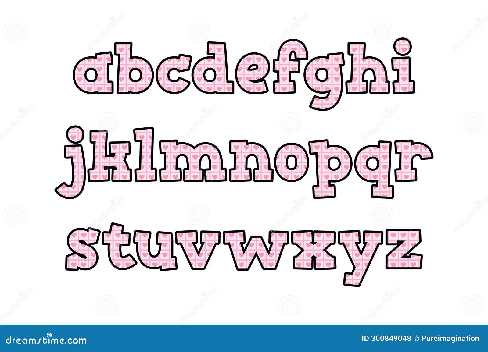 Versatile Collection of Lovely Alphabet Letters for Various Uses Stock ...
