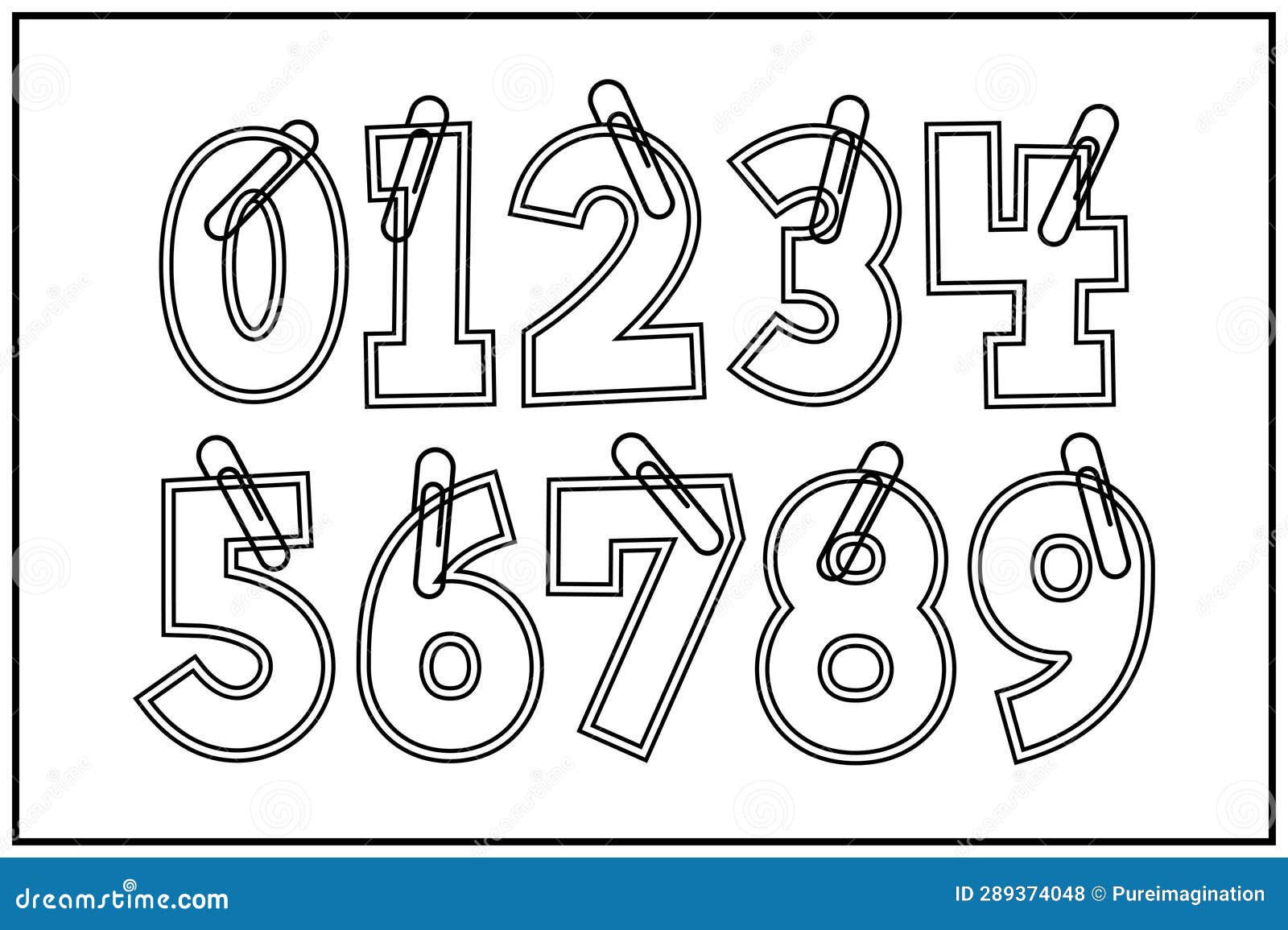 Versatile Collection of Paper Notes Numbers for Various Uses Stock ...