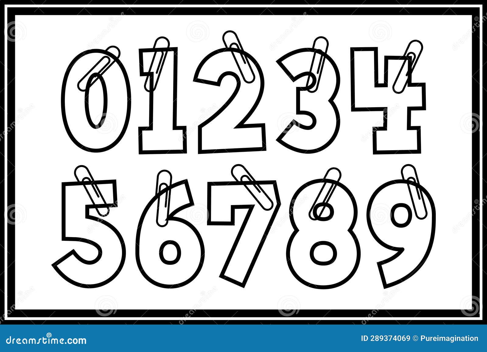 Versatile Collection of Paper Notes Numbers for Various Uses Stock ...