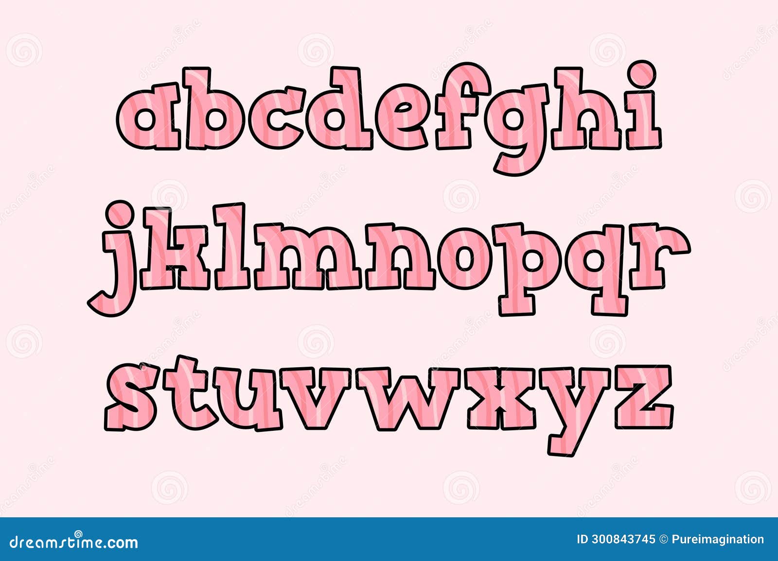 Versatile Collection of Pink Harmony Alphabet Letters for Various Uses ...