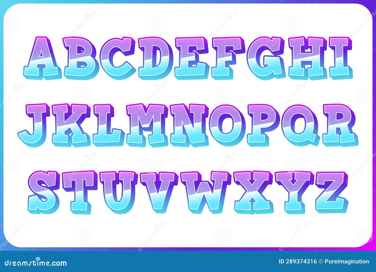 Versatile Collection of Power Alphabet Letters for Various Uses Stock ...