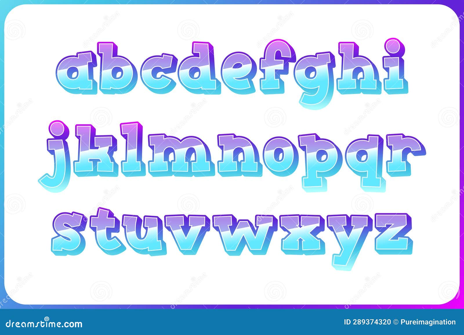 Versatile Collection of Power Alphabet Letters for Various Uses Stock ...