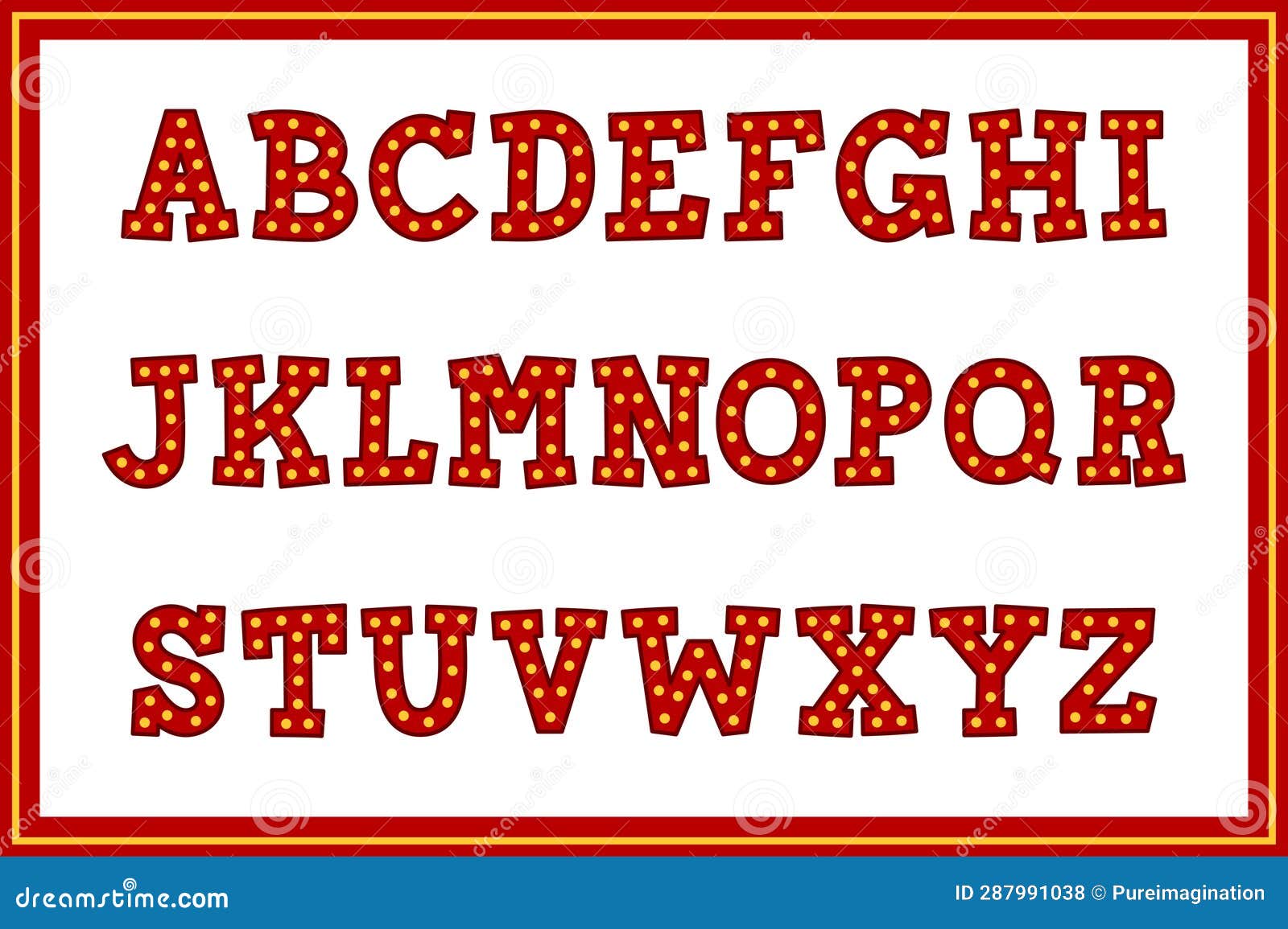 Versatile Collection of Retro Show Alphabet Letters for Various Uses ...