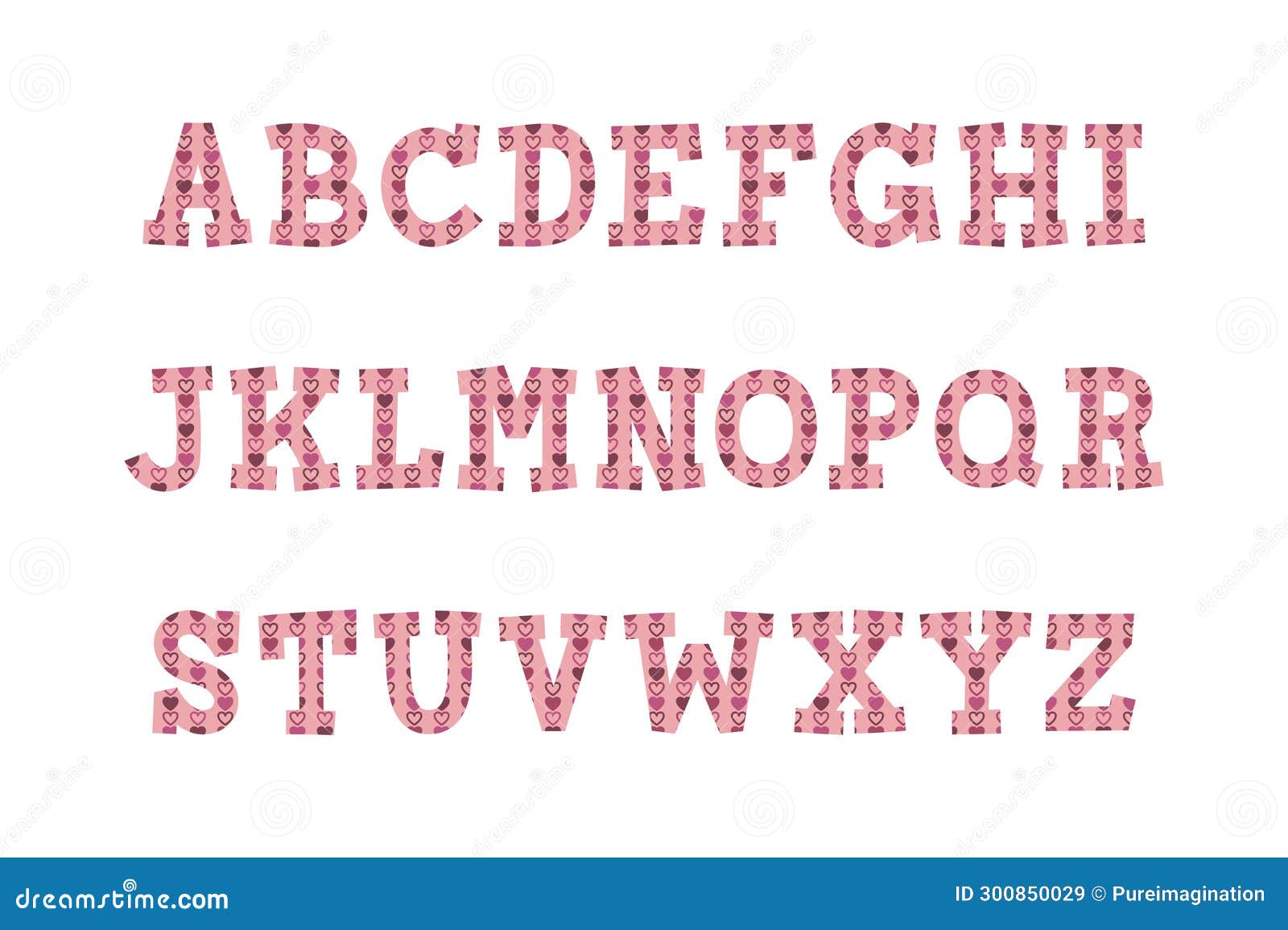 Versatile Collection of Romance Alphabet Letters for Various Uses Stock ...
