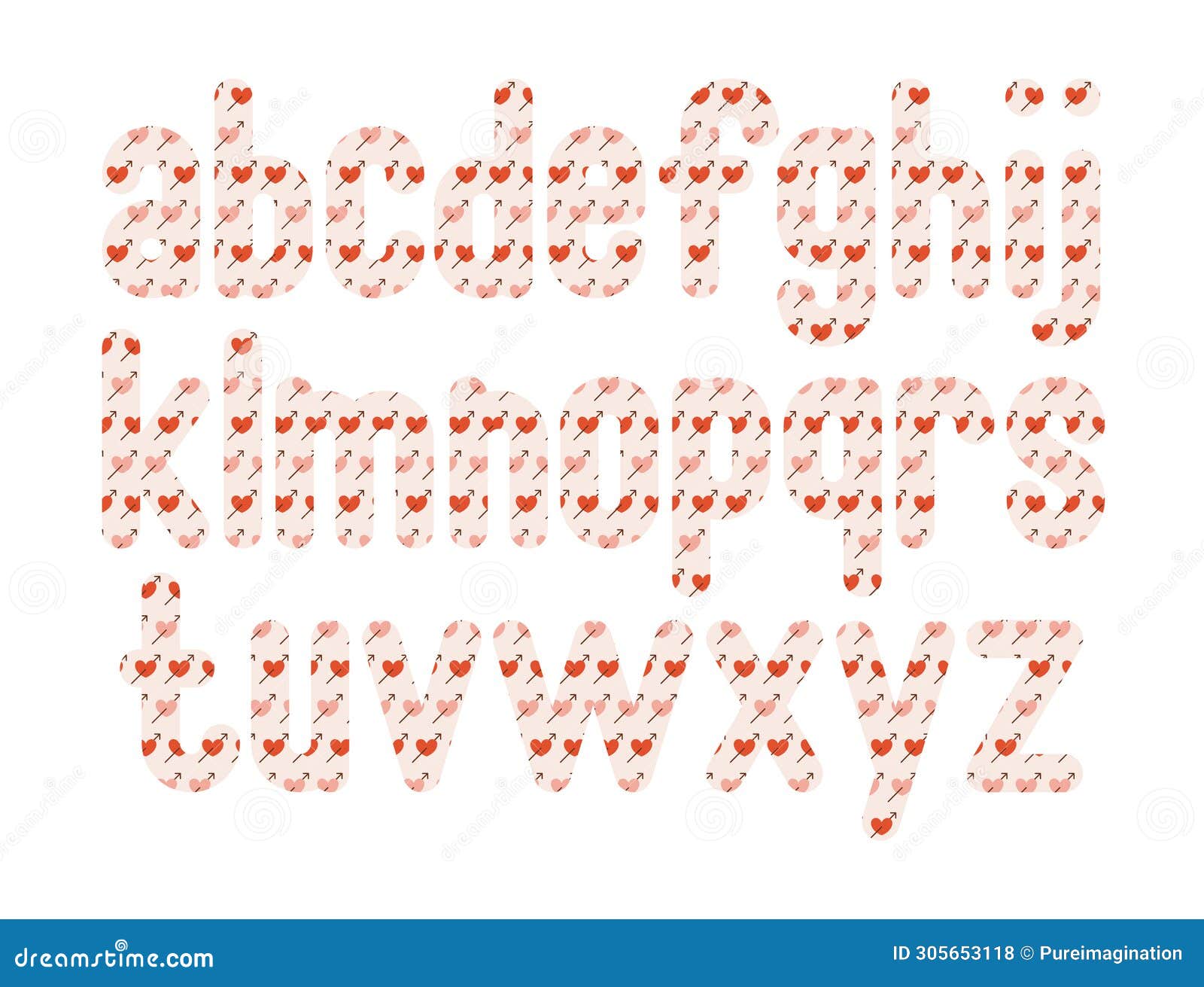 Versatile Collection of Romance Alphabet Letters for Various Uses Stock ...