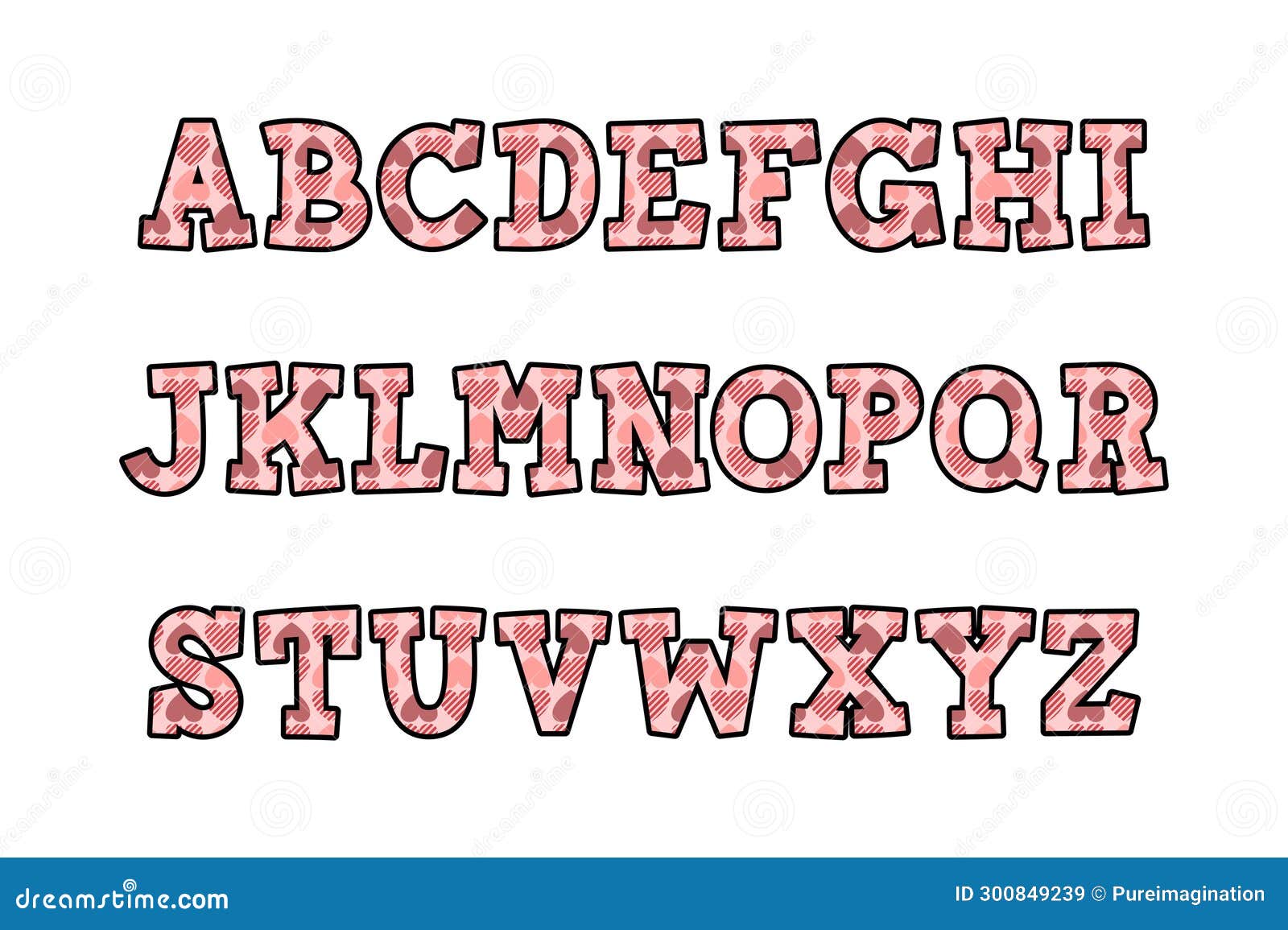 Versatile Collection of Romantic Alphabet Letters for Various Uses ...