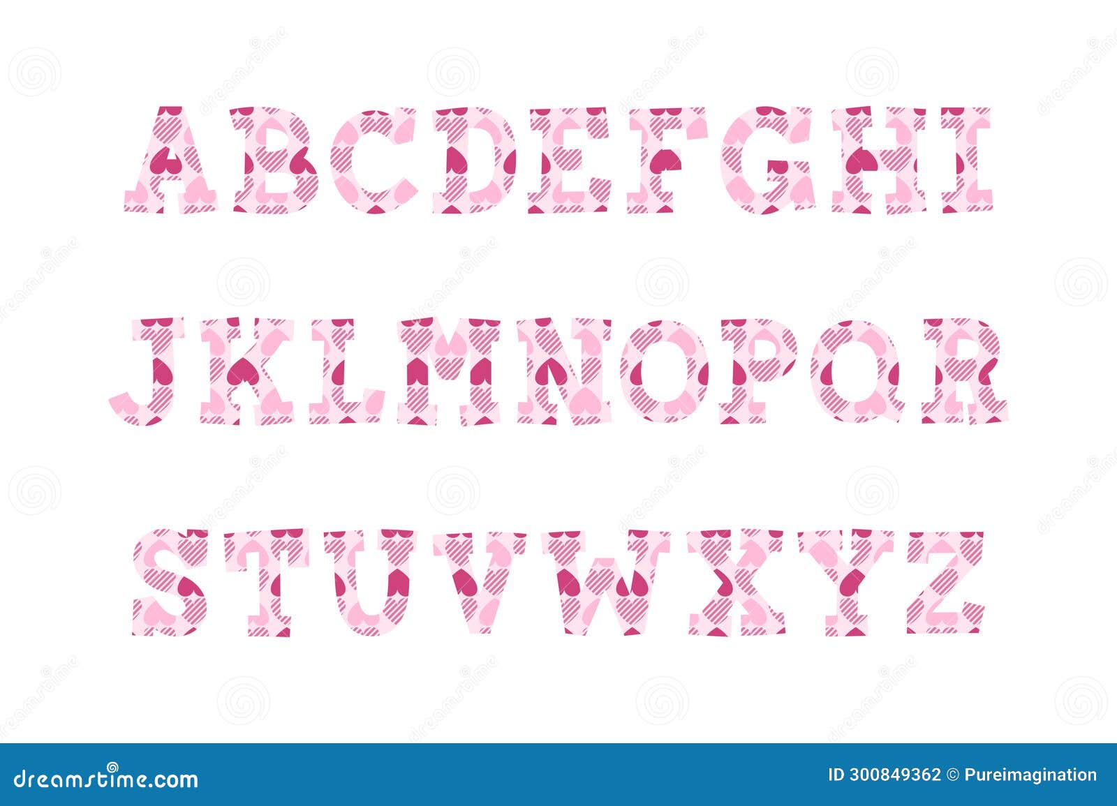 Versatile Collection of Romantic Alphabet Letters for Various Uses ...