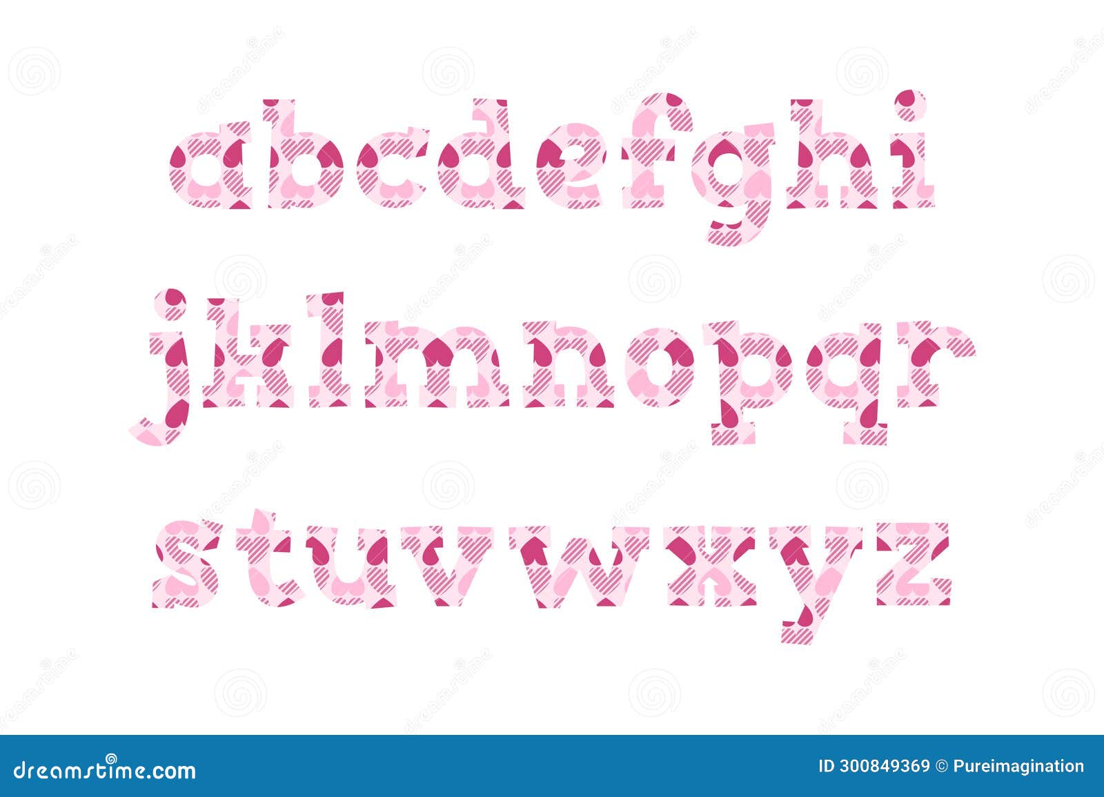 Versatile Collection of Romantic Alphabet Letters for Various Uses ...
