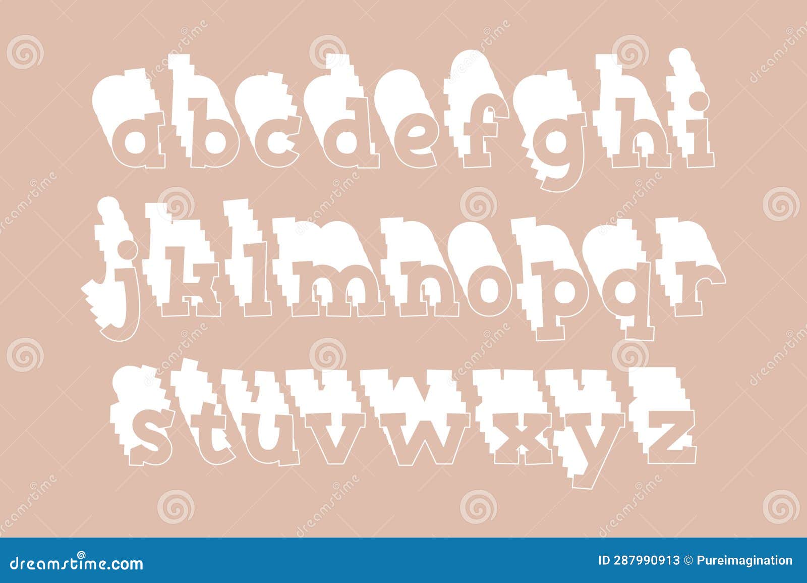 Versatile Collection of Stacked Alphabet Letters for Various Uses Stock ...