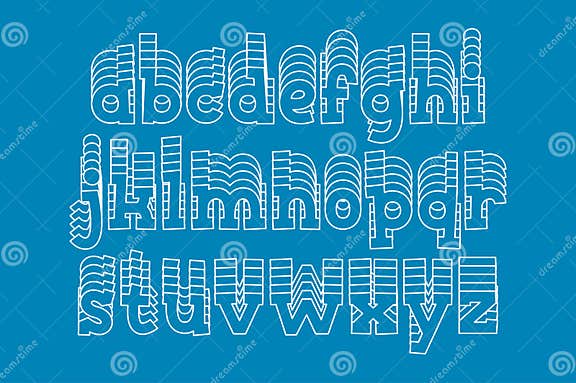 Versatile Collection of Stacked Alphabet Letters for Various Uses Stock ...