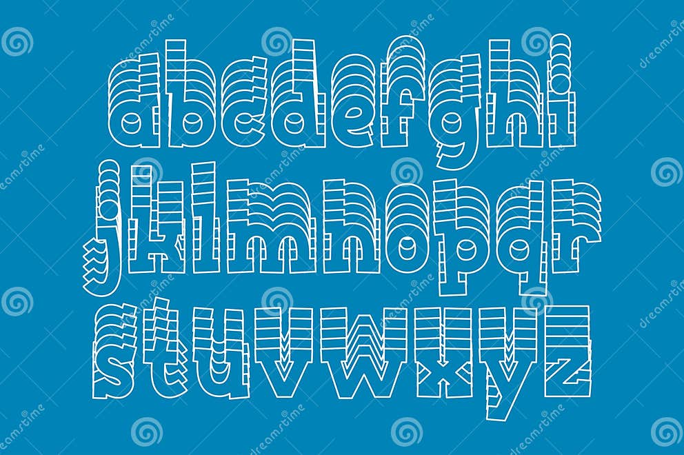 Versatile Collection of Stacked Alphabet Letters for Various Uses Stock ...