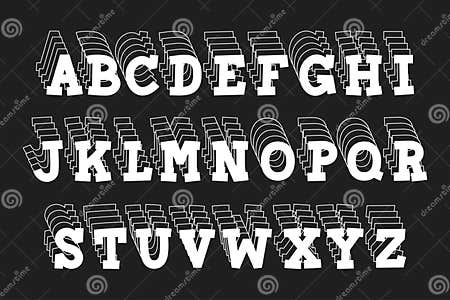 Versatile Collection of Stacked Alphabet Letters for Various Uses Stock ...