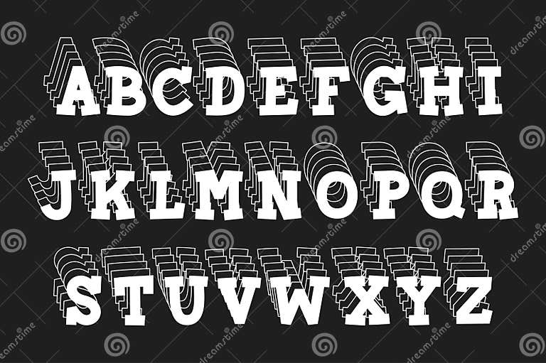 Versatile Collection of Stacked Alphabet Letters for Various Uses Stock ...