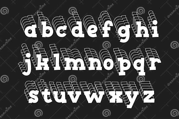 Versatile Collection of Stacked Alphabet Letters for Various Uses Stock ...