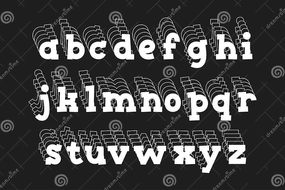 Versatile Collection of Stacked Alphabet Letters for Various Uses Stock ...