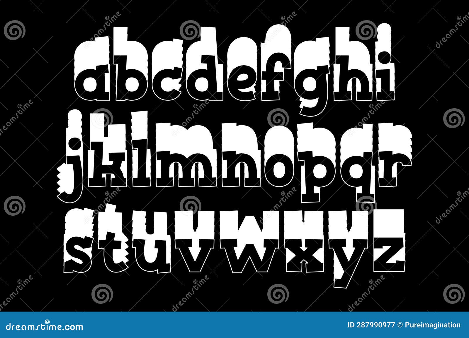 Versatile Collection of Stacked Alphabet Letters for Various Uses Stock ...
