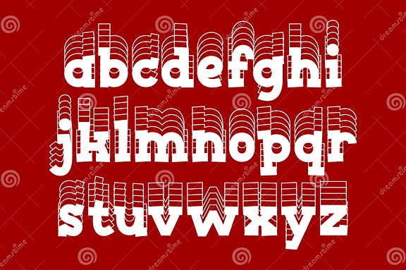 Versatile Collection of Stacked Alphabet Letters for Various Uses Stock ...