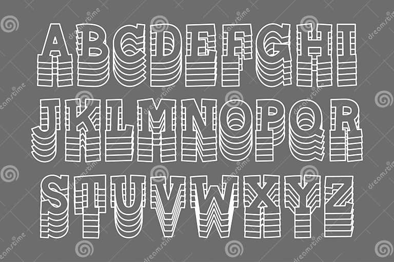 Versatile Collection of Stacked Alphabet Letters for Various Uses Stock ...