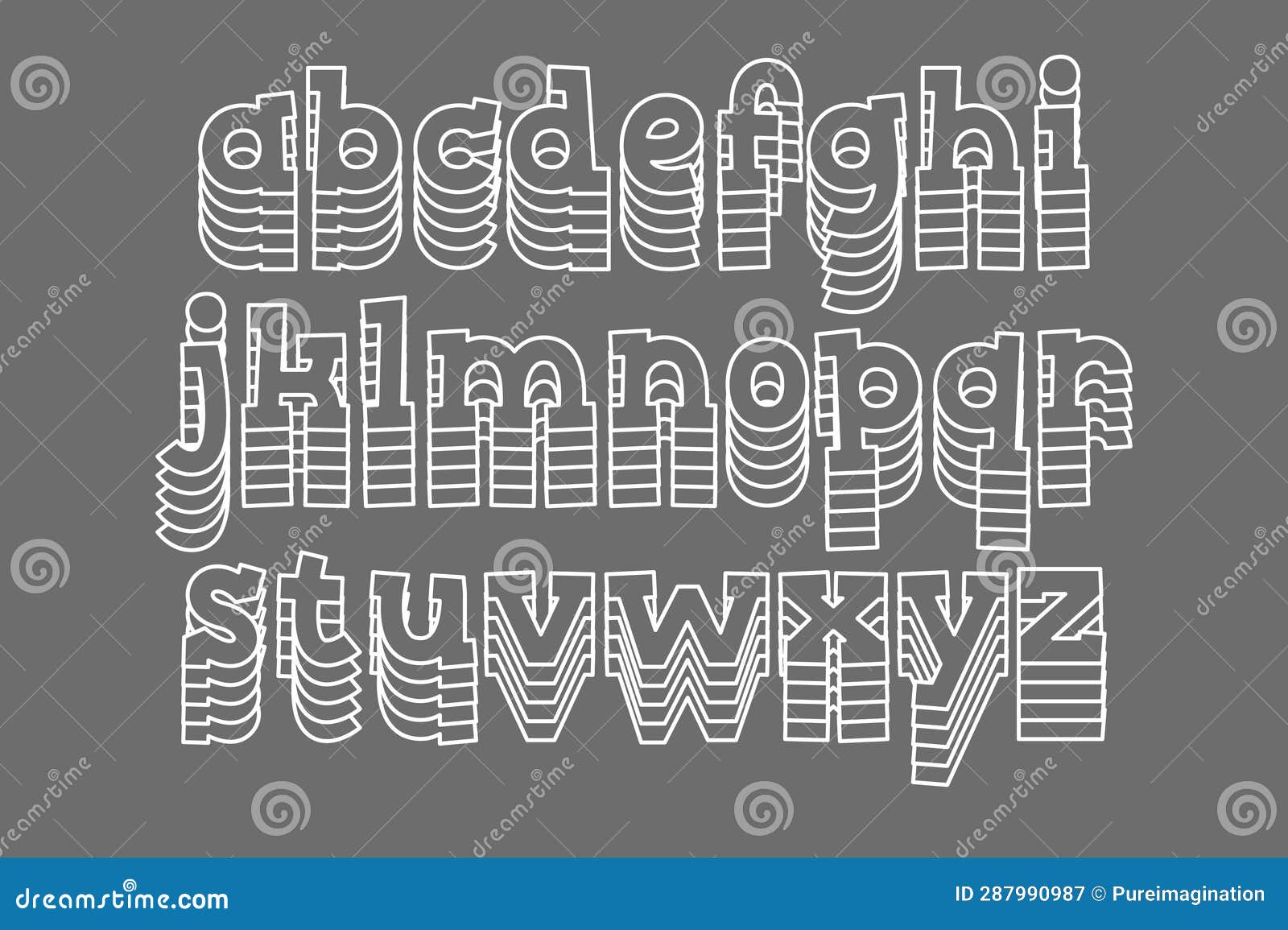 Versatile Collection of Stacked Alphabet Letters for Various Uses Stock ...