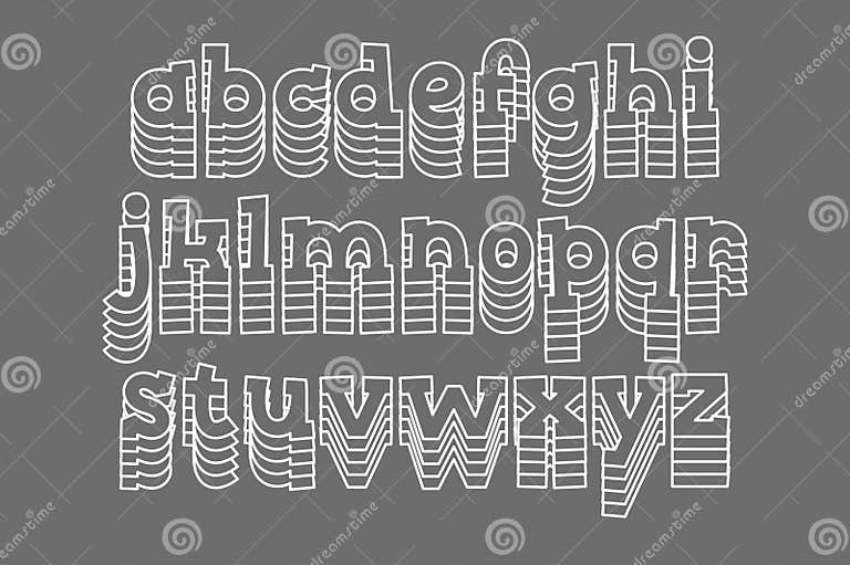 Versatile Collection of Stacked Alphabet Letters for Various Uses Stock ...