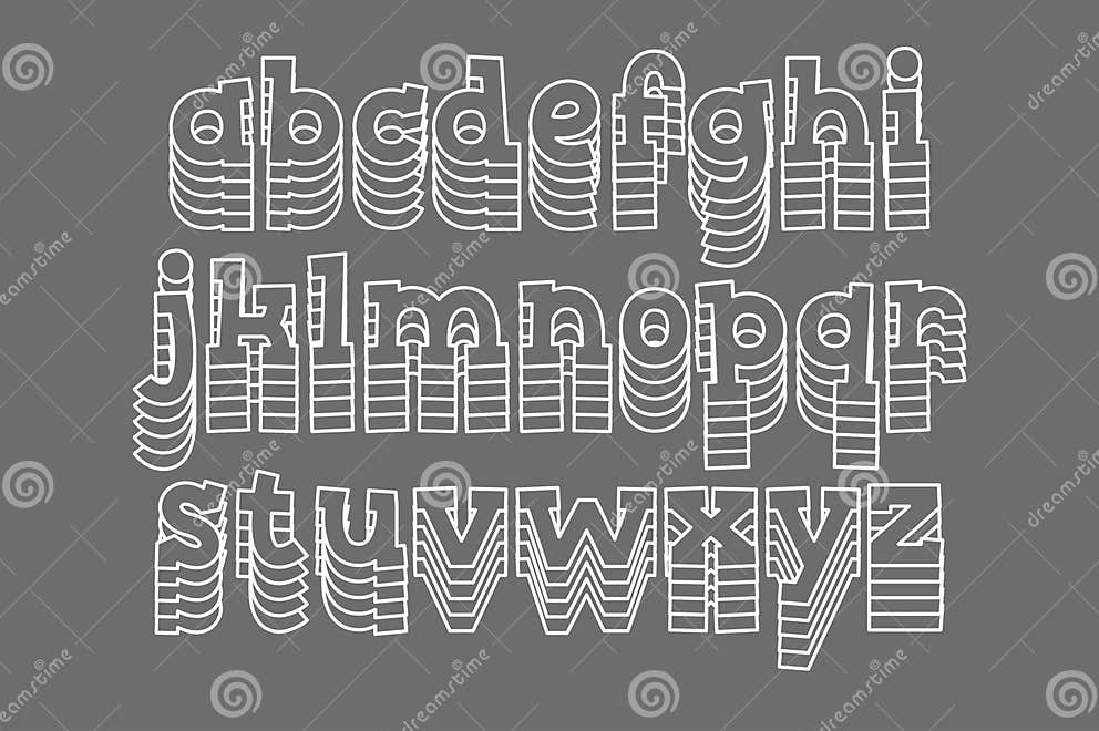 Versatile Collection of Stacked Alphabet Letters for Various Uses Stock ...