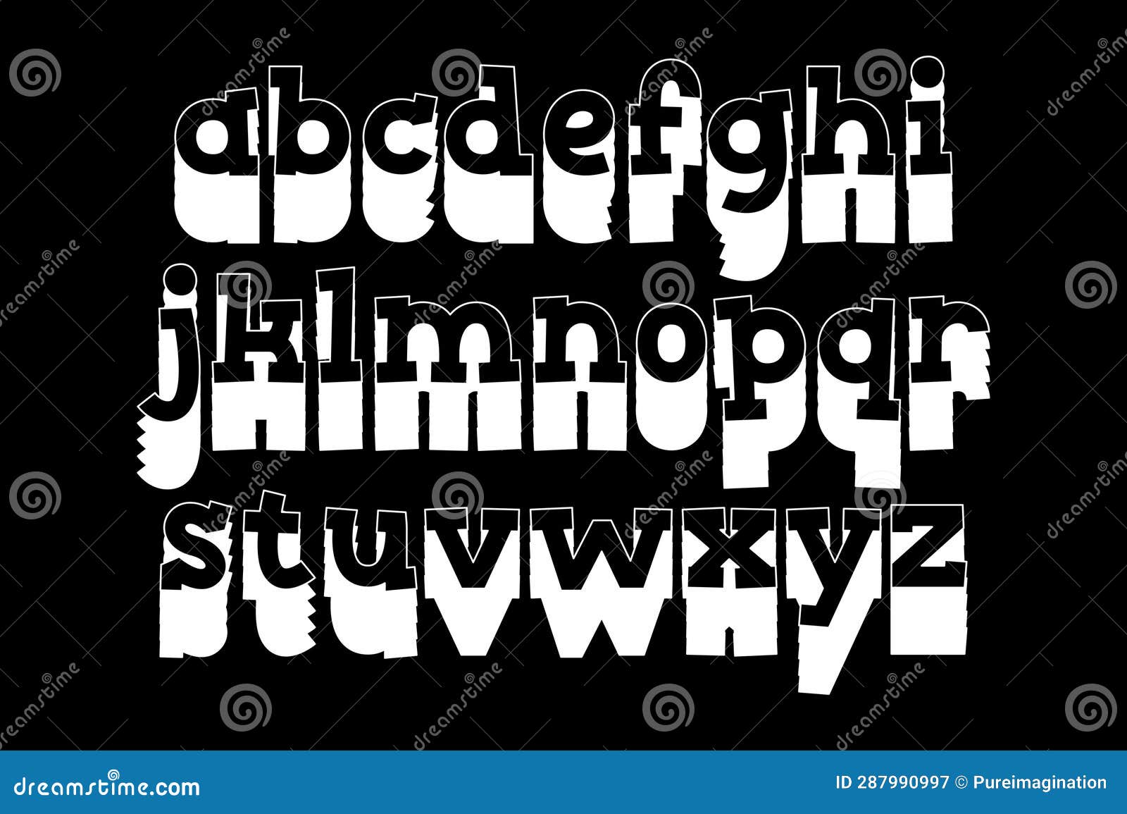Versatile Collection of Stacked Alphabet Letters for Various Uses Stock ...