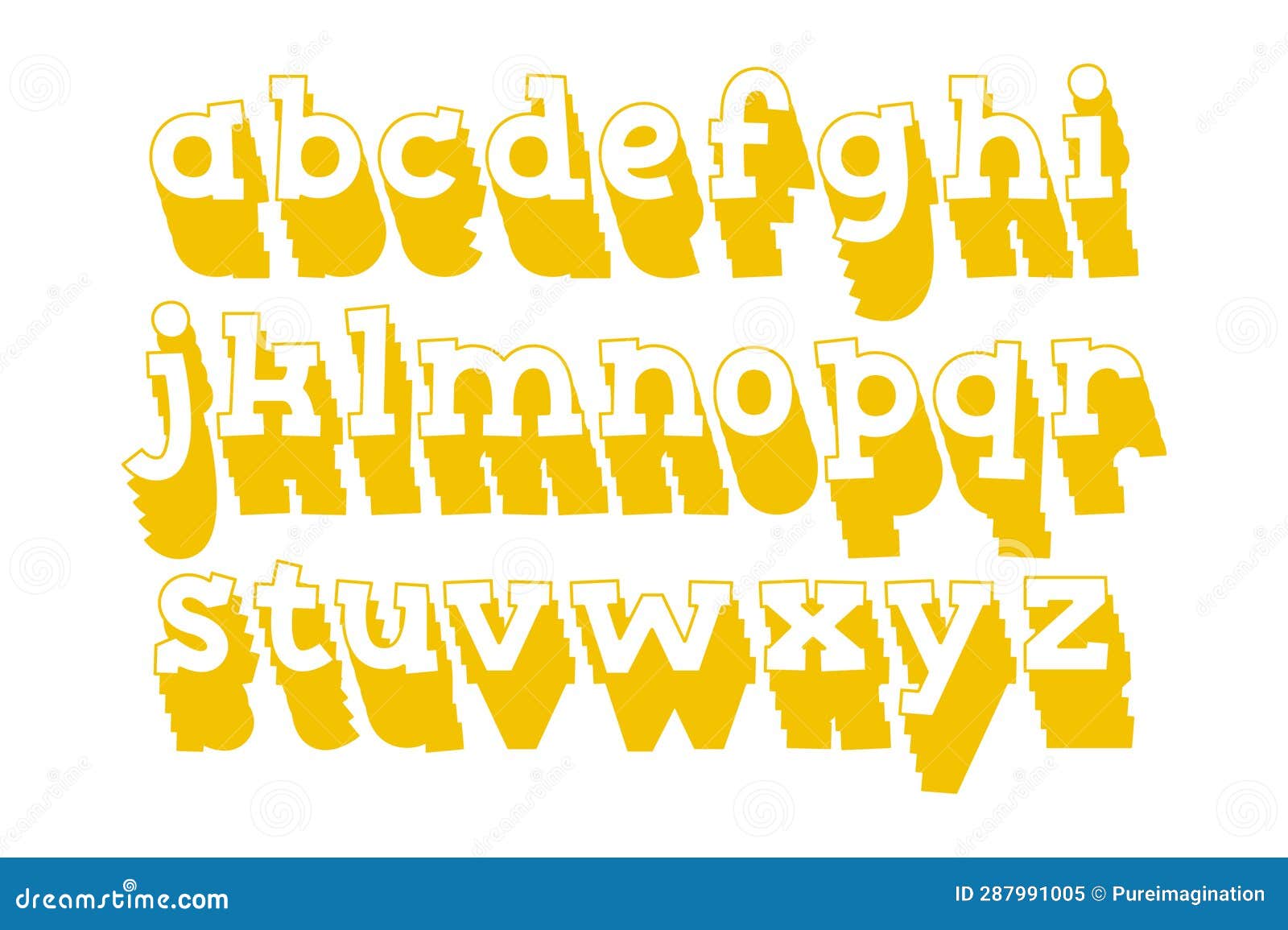 Versatile Collection of Stacked Alphabet Letters for Various Uses Stock ...