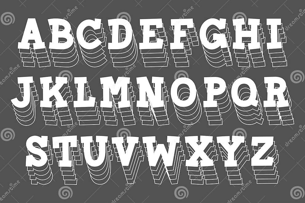 Versatile Collection of Stacked Alphabet Letters for Various Uses Stock ...