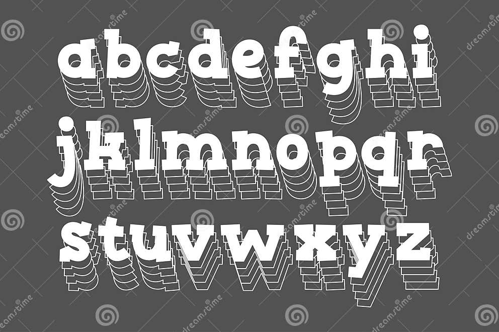 Versatile Collection of Stacked Alphabet Letters for Various Uses Stock ...