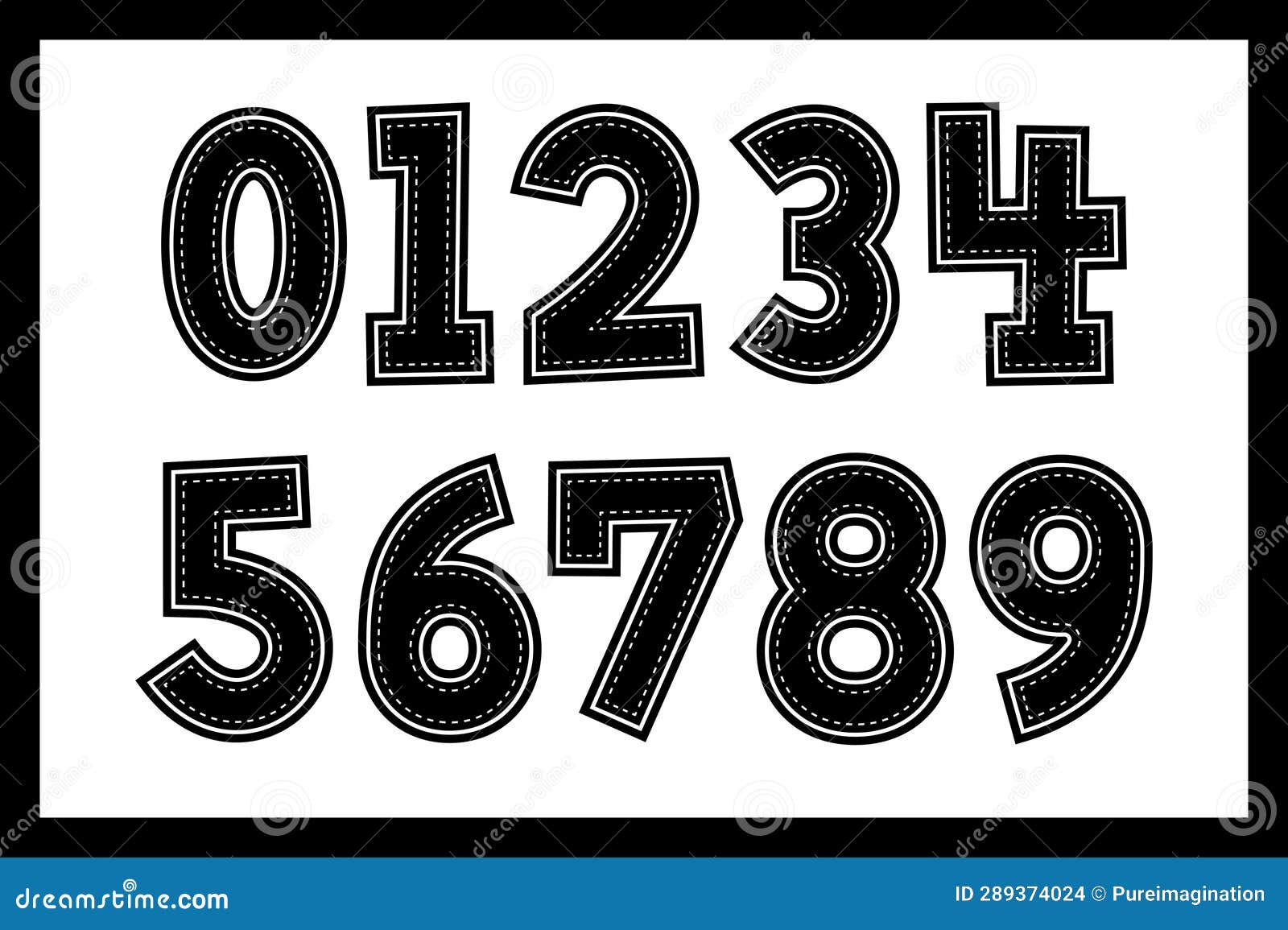 Versatile Collection of Super Stitch Numbers for Various Uses Stock ...