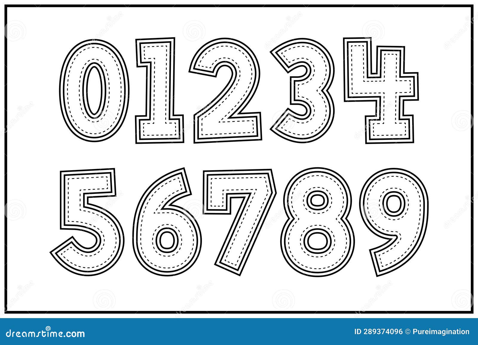 Versatile Collection of Super Stitch Numbers for Various Uses Stock ...