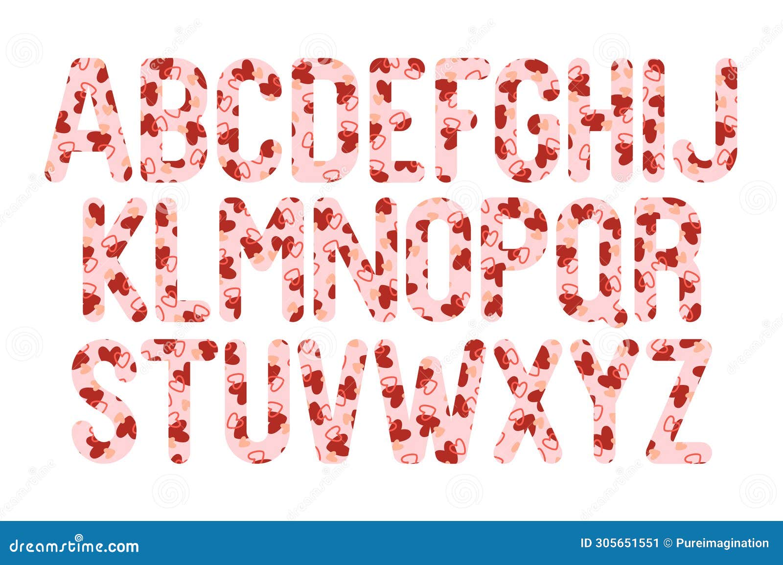 Versatile Collection of Sweet Alphabet Letters for Various Uses Stock ...