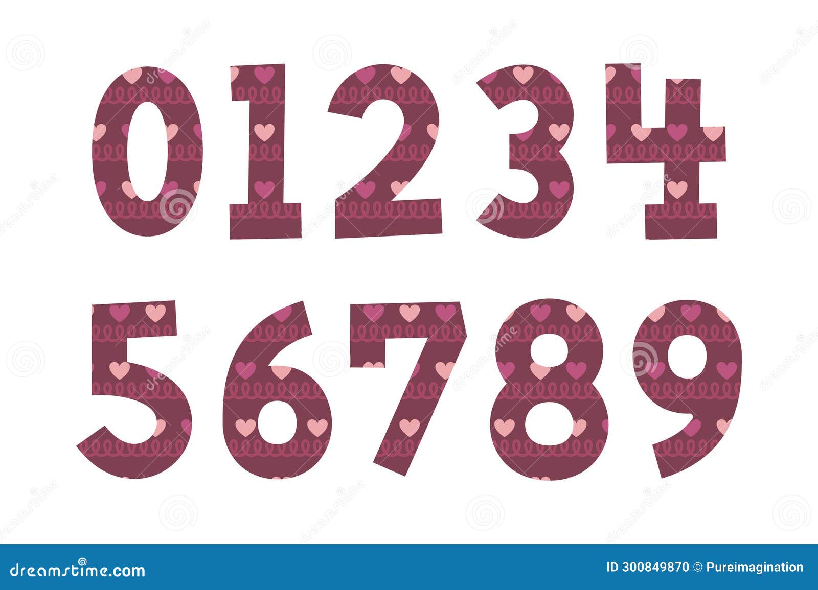 Versatile Collection of Sweet Serenade Numbers for Various Uses Stock ...
