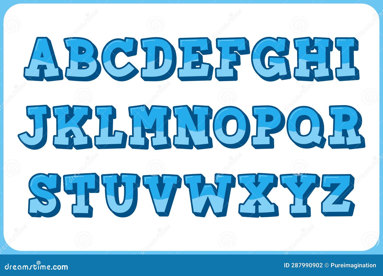 Versatile Collection of Water Alphabet Letters for Various Uses Stock ...