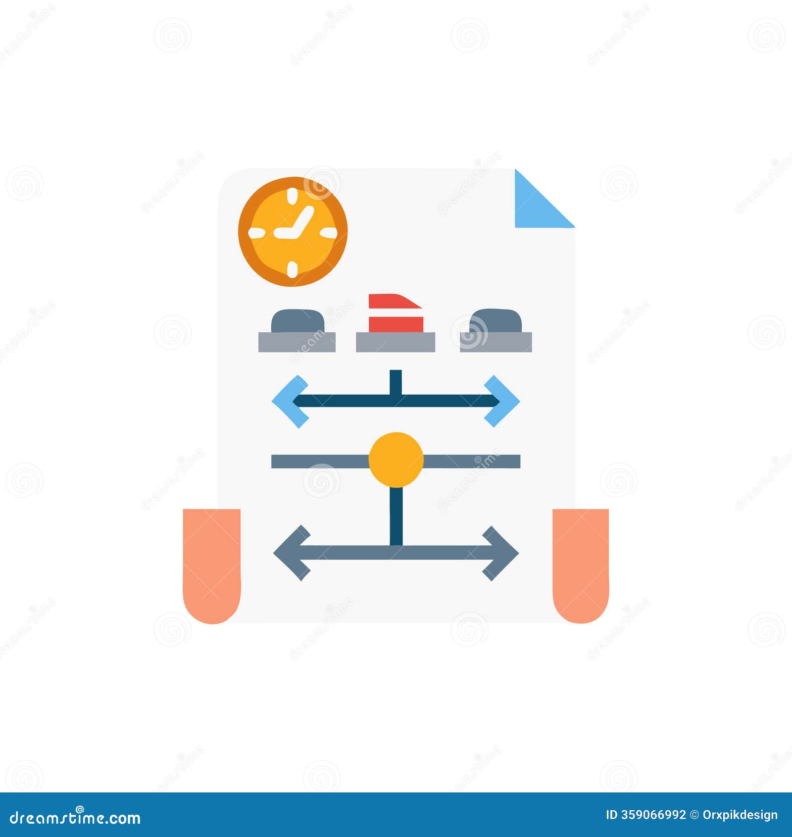 Timeline Icon From Time Managemnet Collection. Vector Illustration ...
