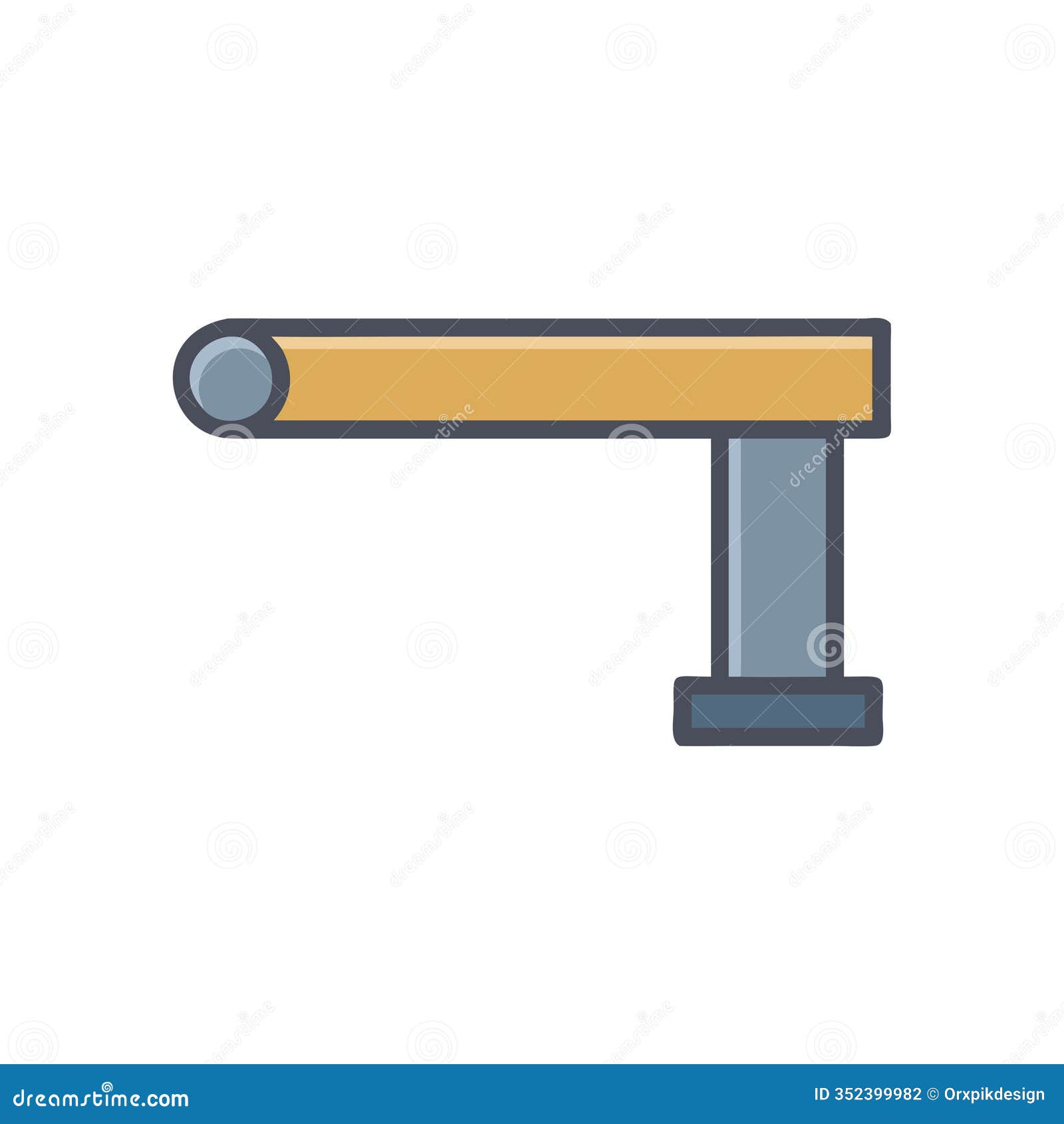 Versatile Handrail Bracket For Stairs Vector Illustration ...