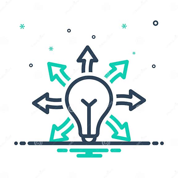 Mix Icon for Versatile Idea, Versatile and Solution Stock Vector ...