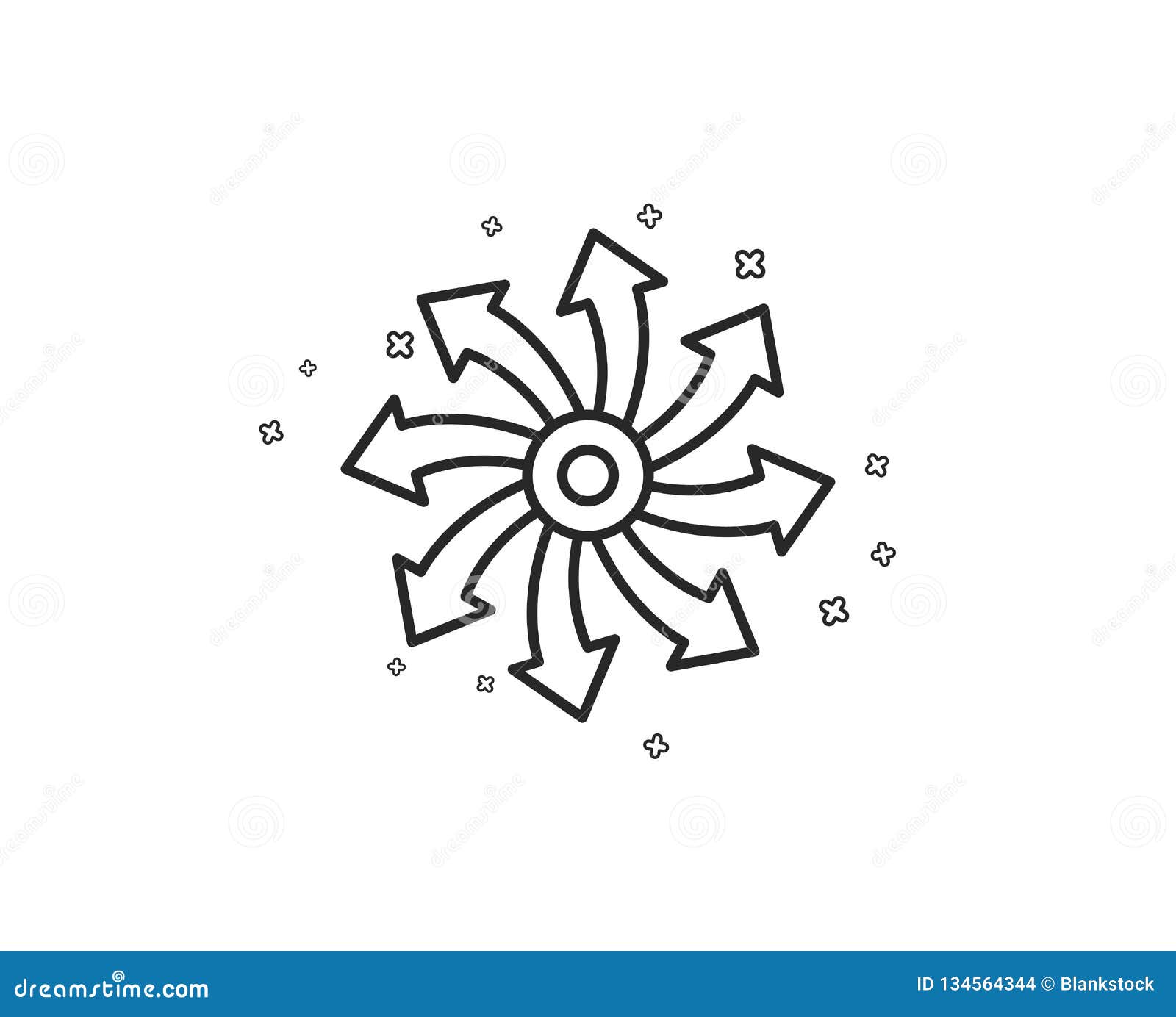 Versatile Line Icon. Multifunction Sign. Vector Stock Vector ...