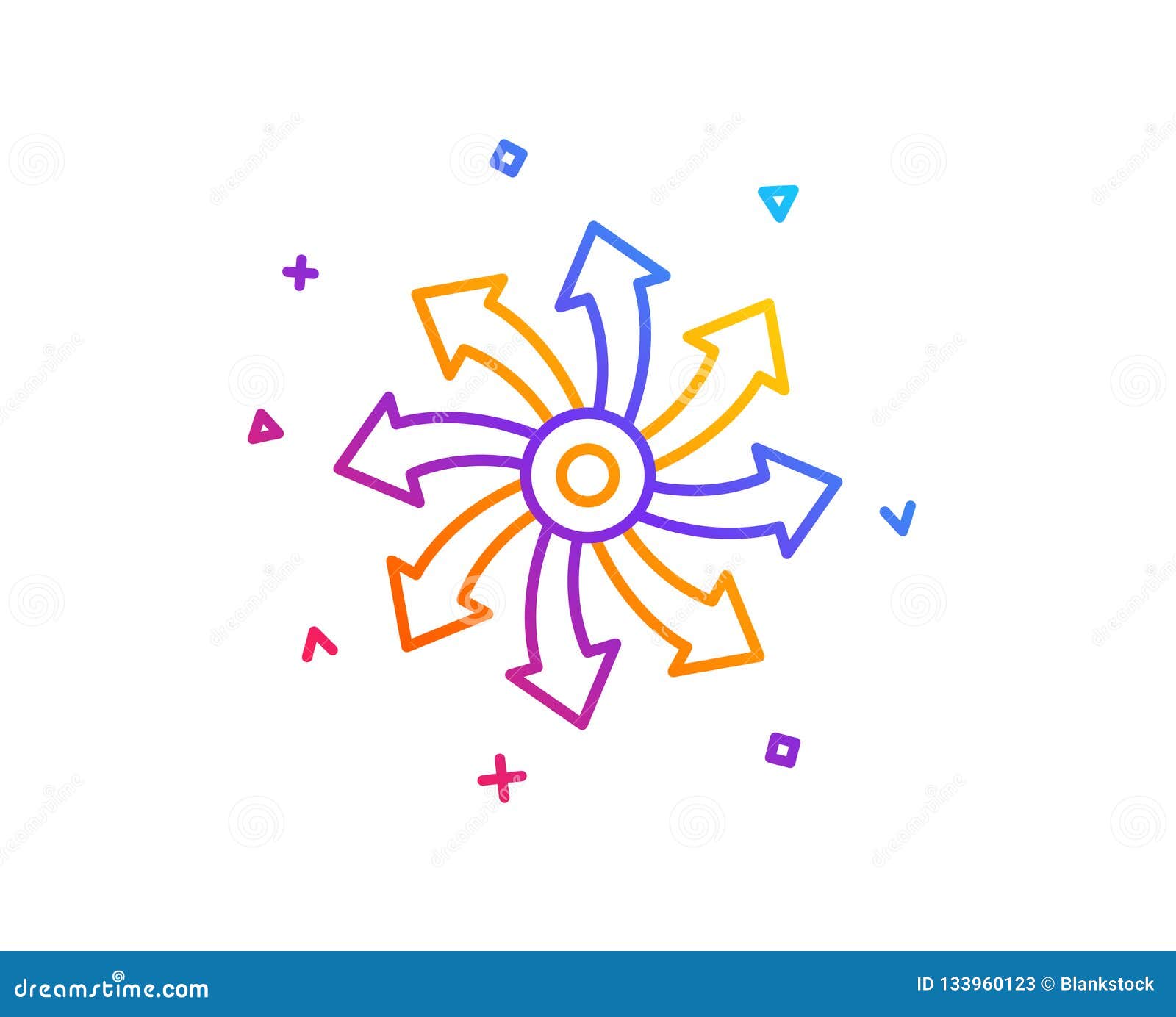 Versatile Line Icon. Multifunction Sign. Vector Stock Vector ...