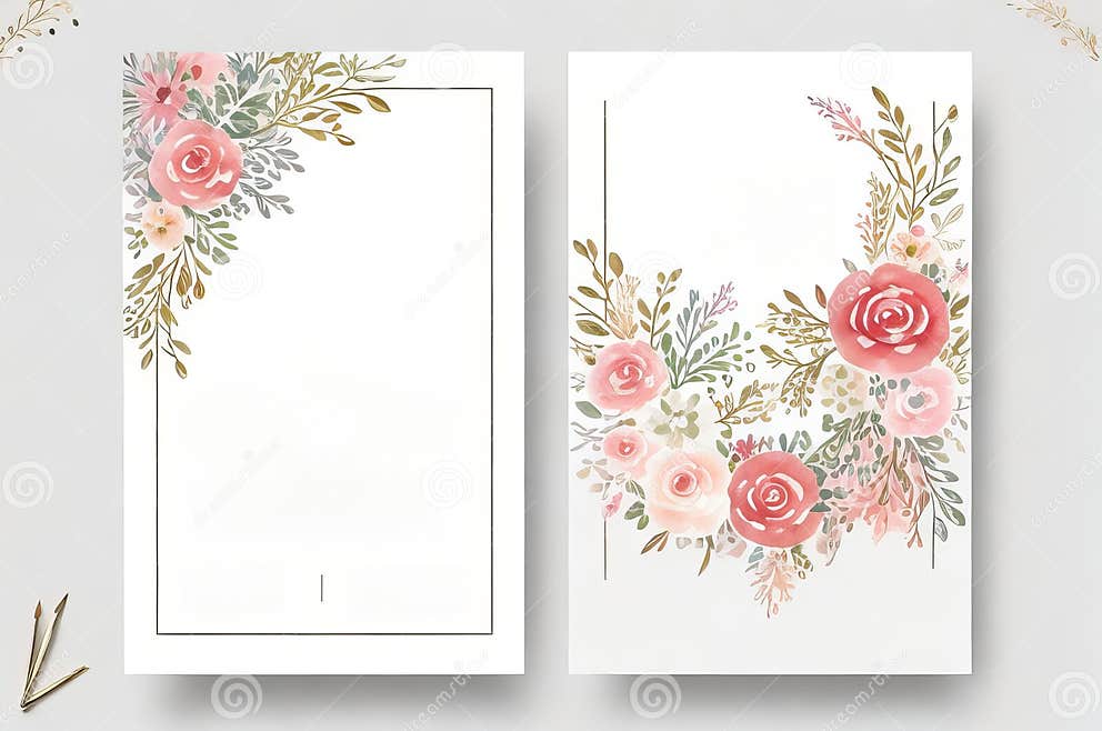 Versatile Multiple-Use Card: Ideal for Wedding Invitations, Thank You ...