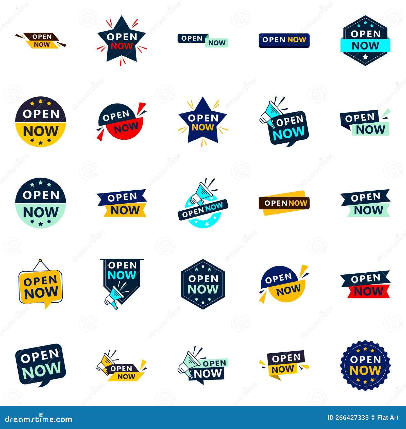 25 Versatile Open Now Signage Templates Stock Vector - Illustration of ...